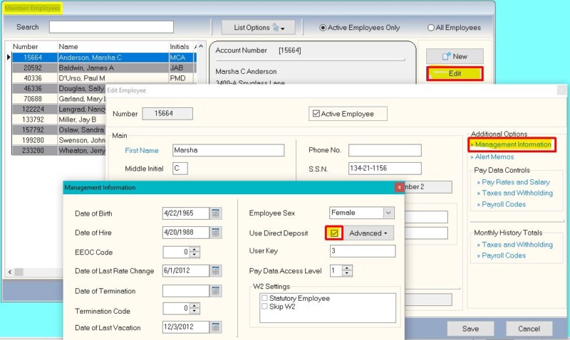 Direct Deposit – Certiflex Software, LLC