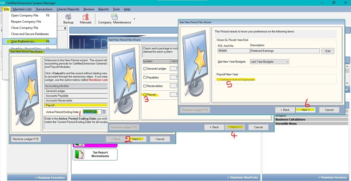 Payroll : Year-end Closing Procedures – Certiflex Software, LLC