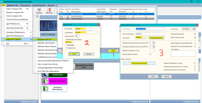 Limited User Access – Certiflex Software, LLC