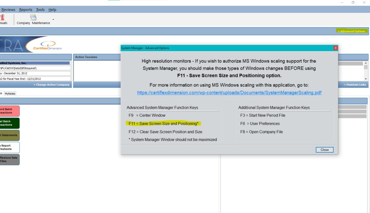 System Manager Scaling – Certiflex Software, LLC